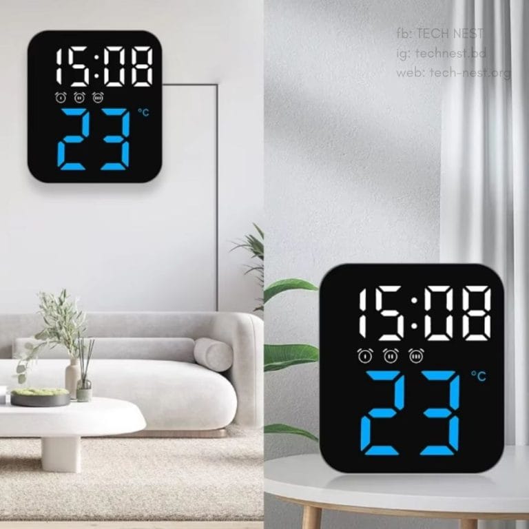 LED Smart Table + Wall Clock – TECH NEST